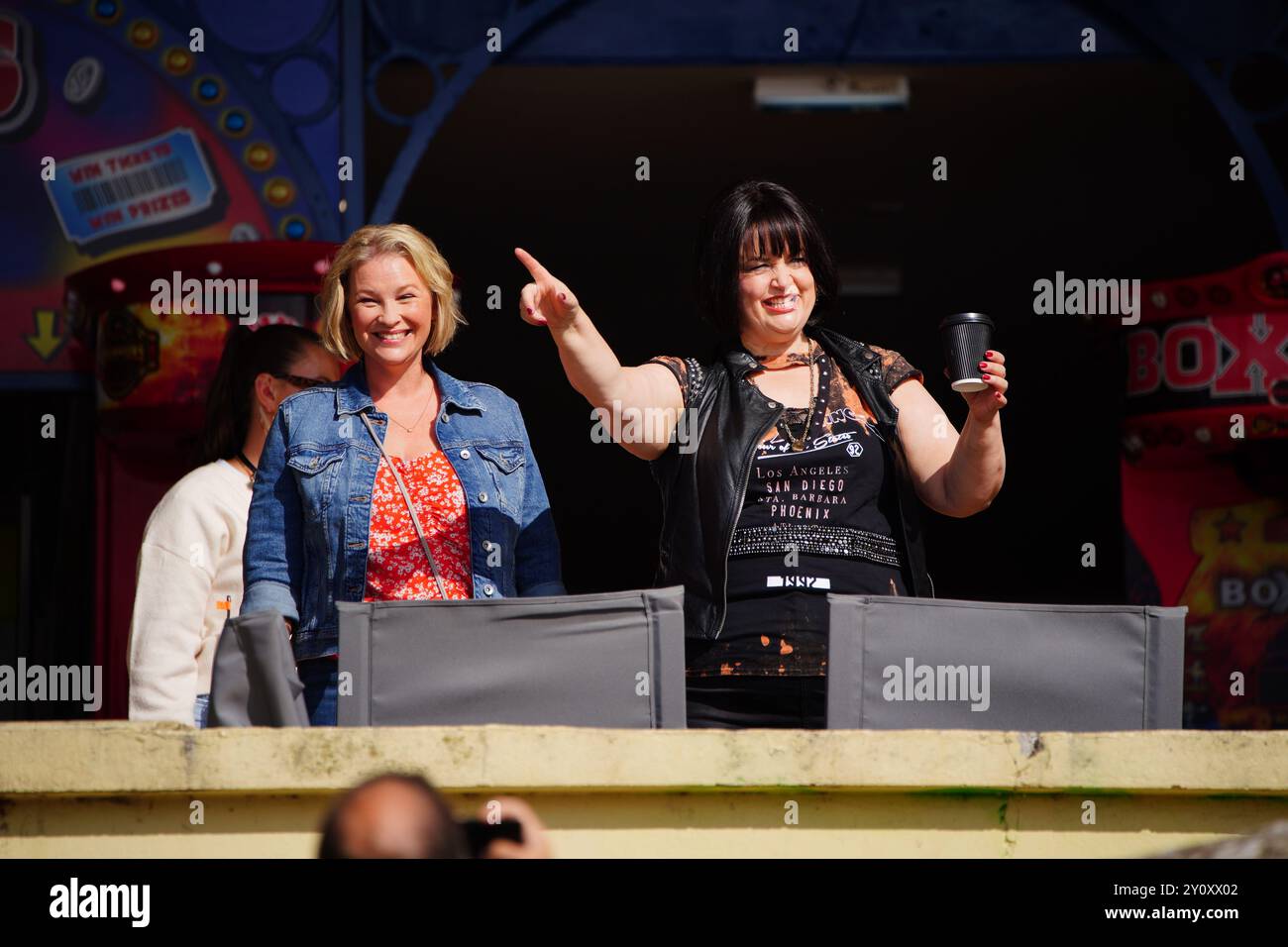 Joanna Page, who plays Stacey Shipman (left) and Ruth Jones, who plays ...