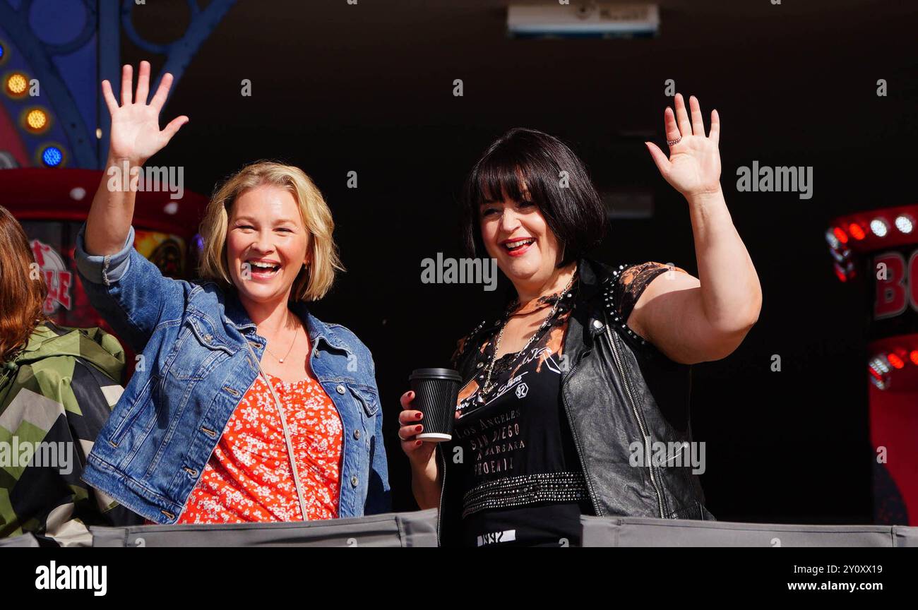 Joanna Page, who plays Stacey Shipman (left) and Ruth Jones, who plays ...