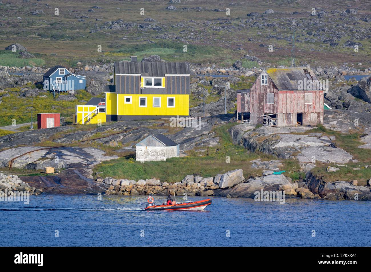 A view of Nanortalik from the sea Stock Photo - Alamy