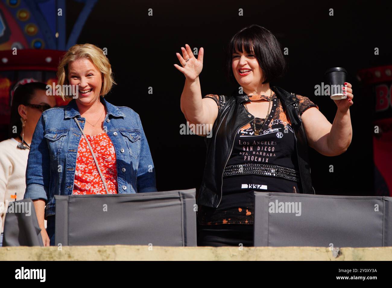 Joanna Page, who plays Stacey Shipman (left) and Ruth Jones, who plays ...
