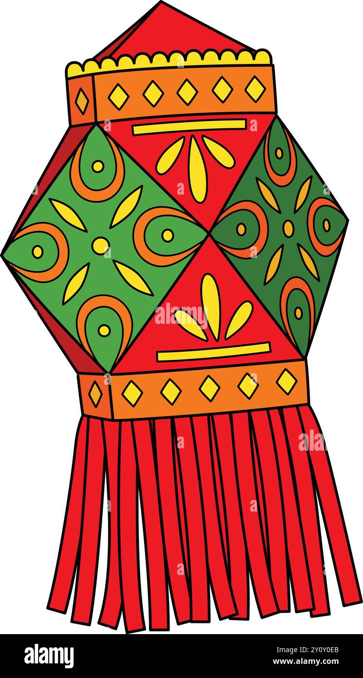 Diwali Lantern Cartoon Colored Clipart Stock Vector Image & Art - Alamy