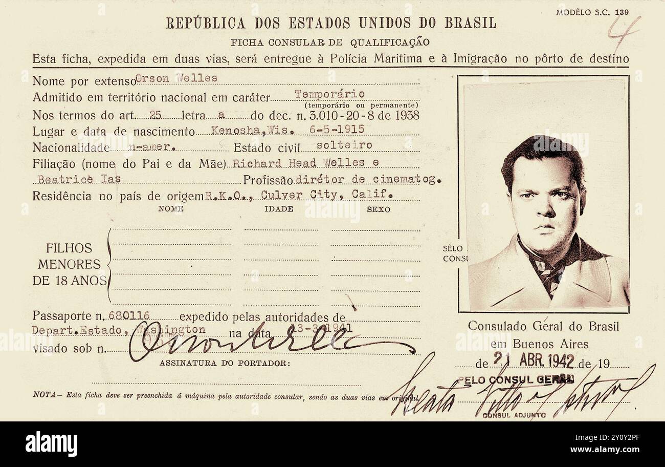 Classic orson welles images hi-res stock photography and images - Alamy