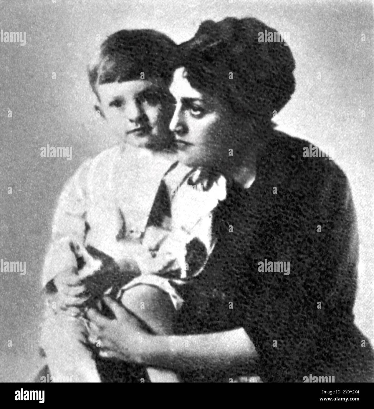 Photograph of Orson Welles with his mother, Beatrice Ives Welles, c ...
