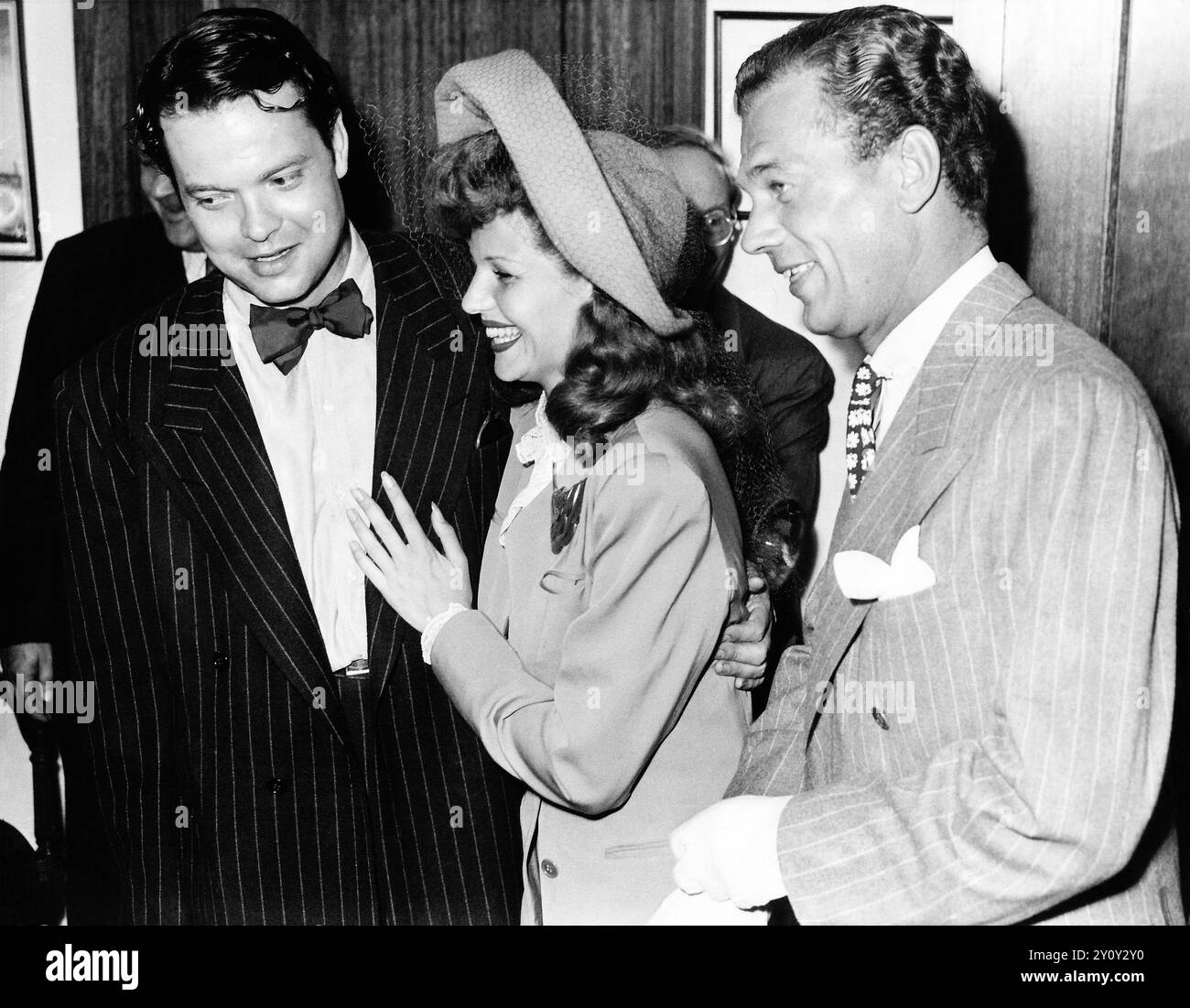 The wedding of Orson Welles and Rita Hayworth, with best man Joseph ...
