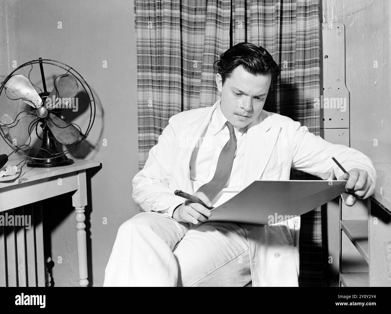 Vintage photo of Orson Welles, writer-director of the Federal Theatre ...
