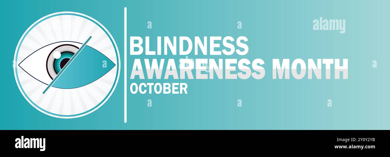 Blindness Awareness Month. October. Suitable for greeting card, poster ...