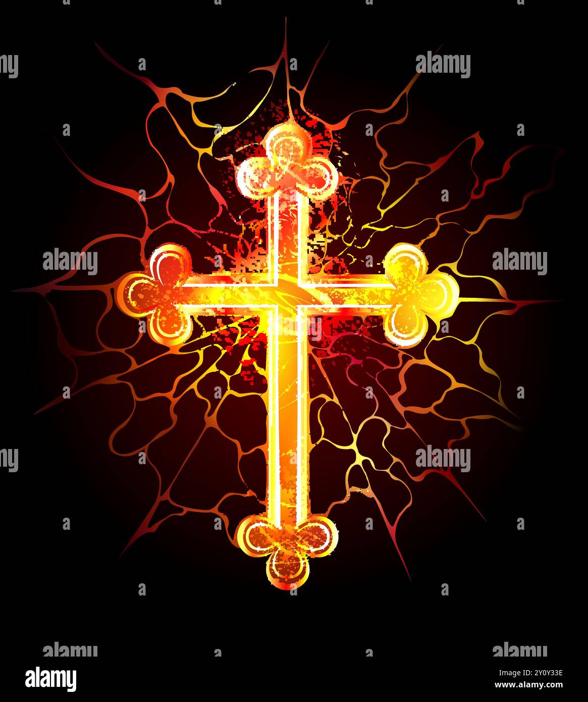 Incandescent cracks Stock Vector Images - Alamy