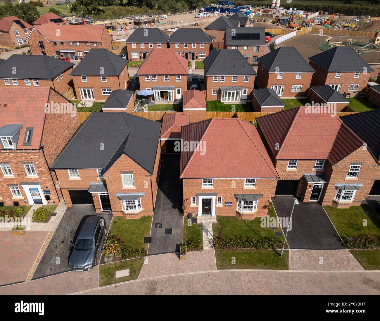 New Build housing development, Crewe Green, Cheshire, England Stock ...