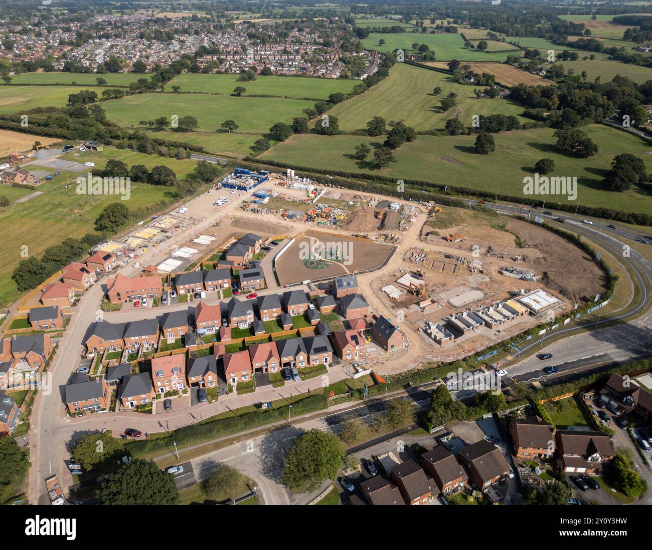 Sydney Place new Build housing development plot, Crewe Green, Cheshire ...
