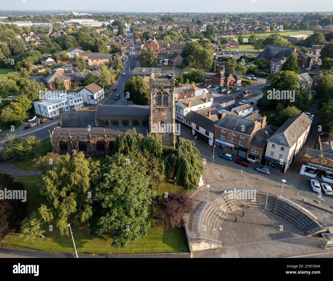 St Michael and All Angels Church and Bullring, Middlewich, Cheshire ...