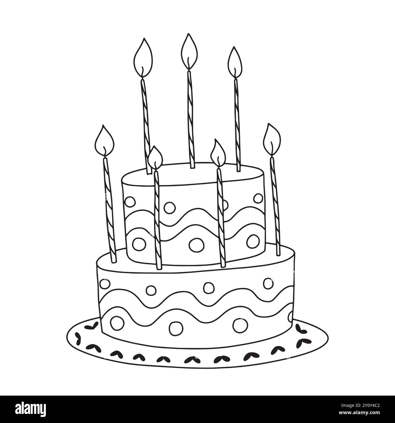 Big birthday cake Stock Vector Image & Art - Alamy