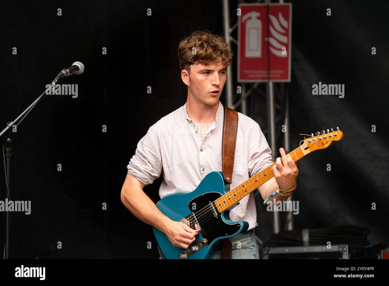 SLATE, CONCERT, 2024: Guitarist Elis Penri from the Welsh band Slate ...