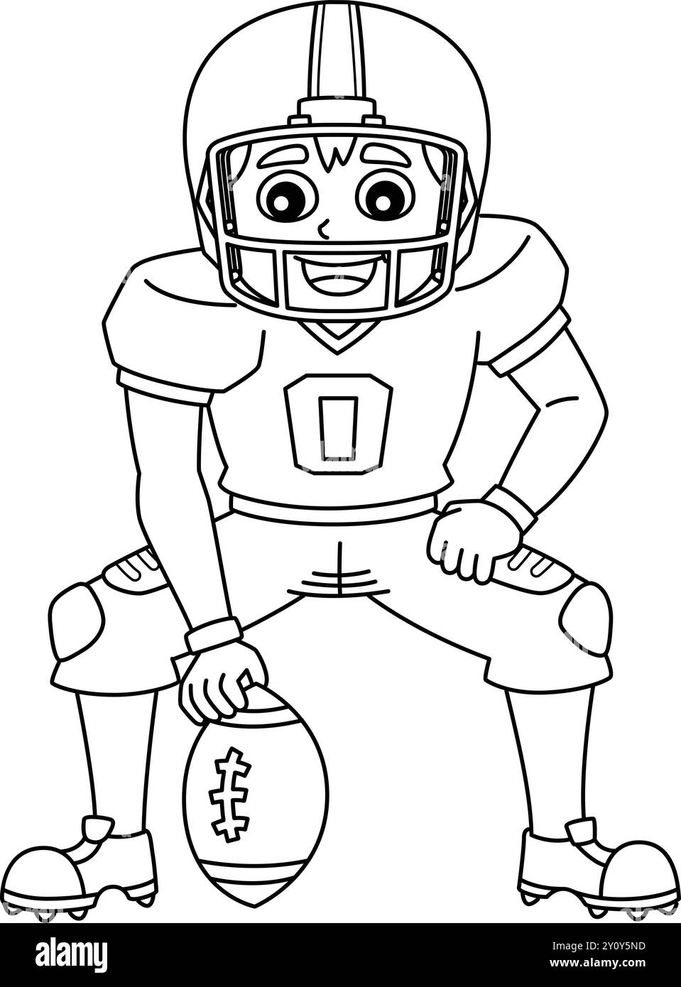 American Football Player Center Snaps Isolated Stock Vector Image & Art ...