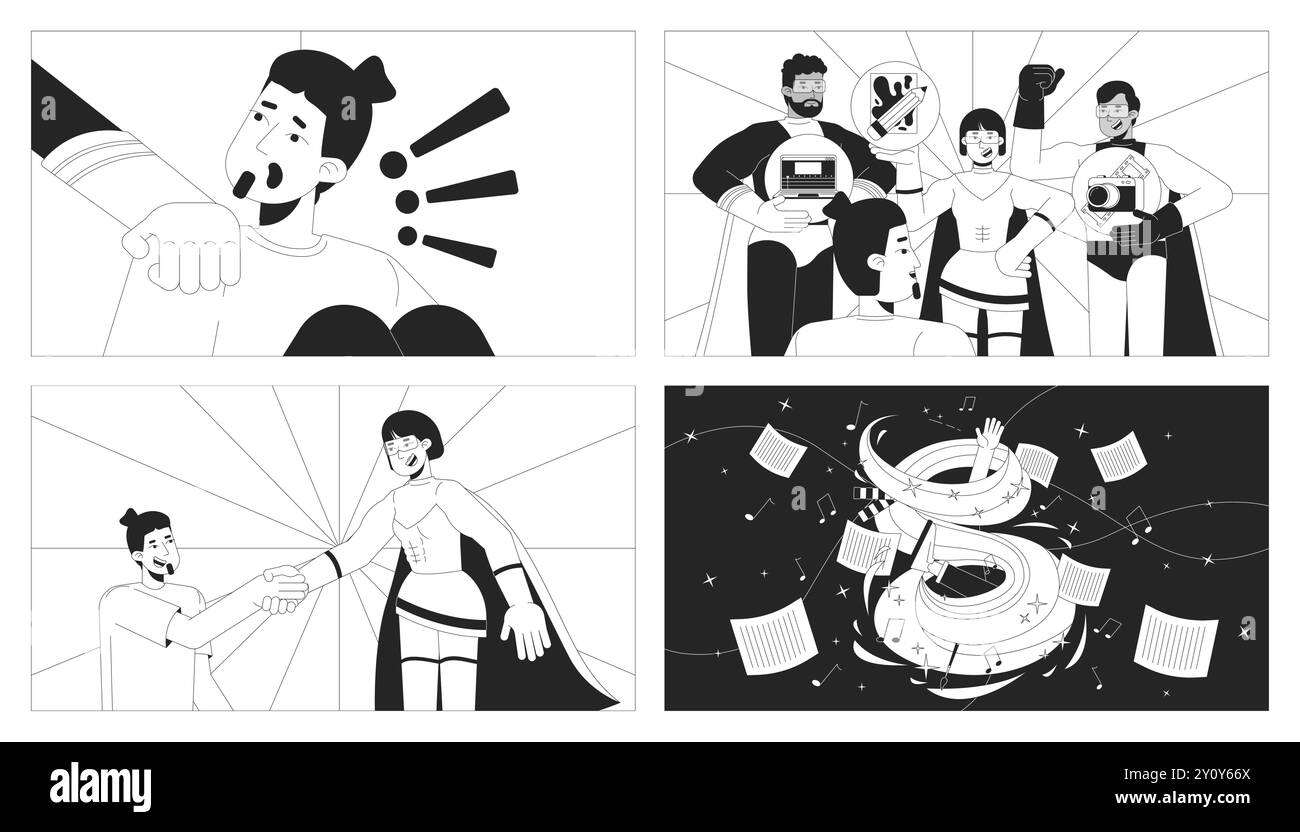 Storytelling opening Stock Vector Images - Alamy