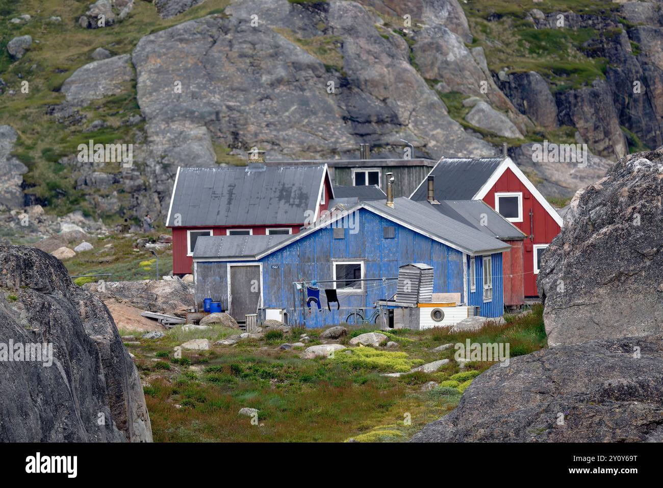 The remote village of aappilattoq is virtually inaccessible by land ...