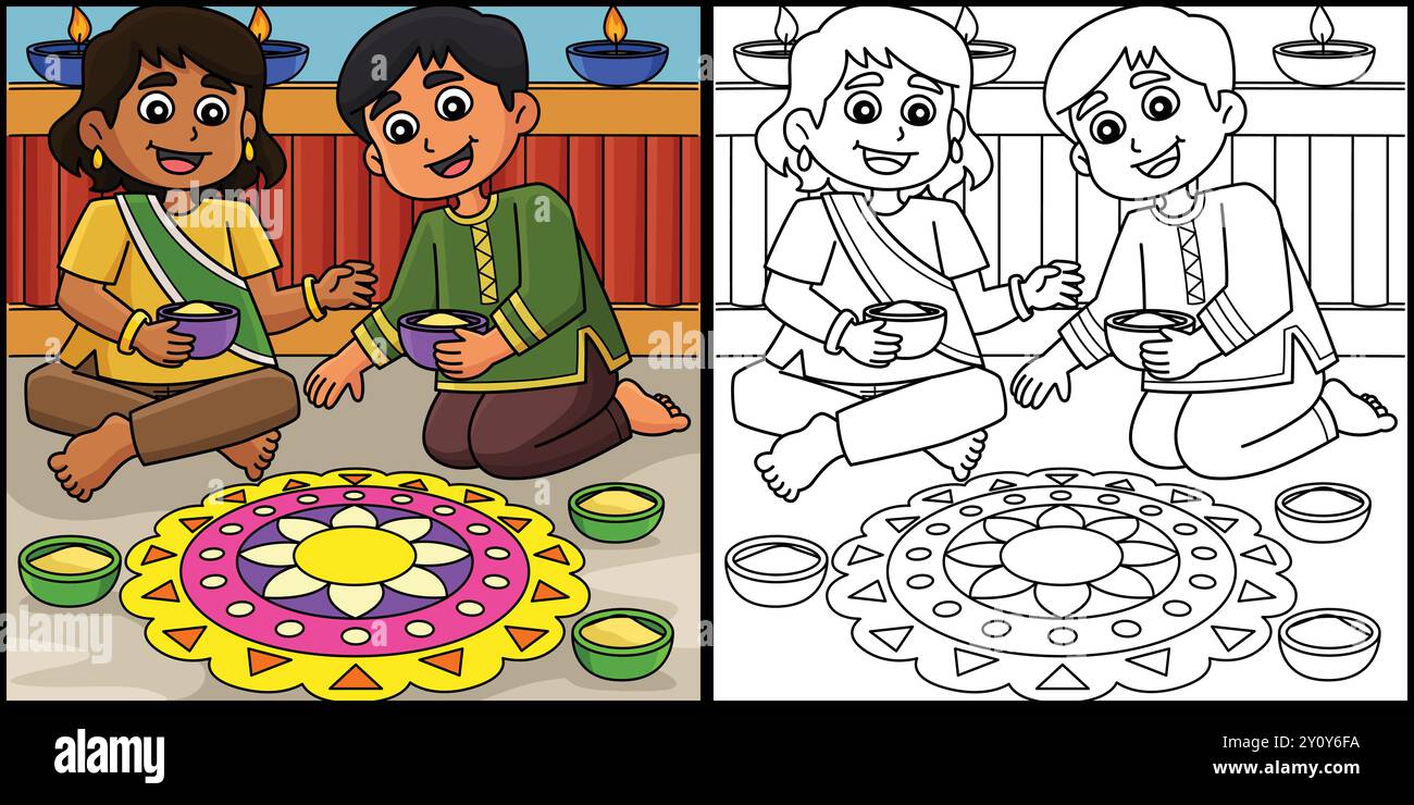 Diwali Festival Drawing For Kids Diwali Festival Of Lights Coloring