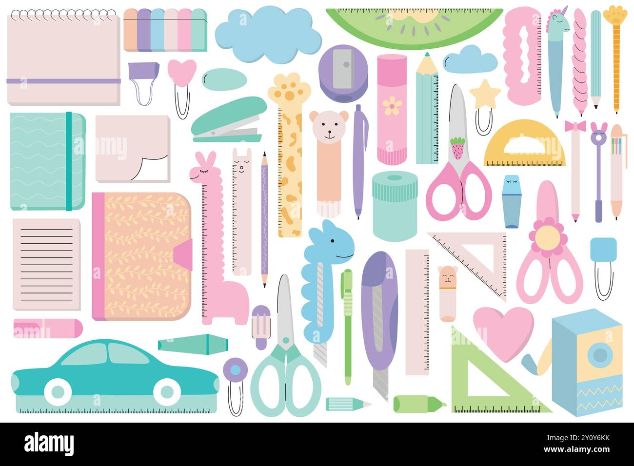 Kawaii pen school cute Stock Vector Images - Alamy