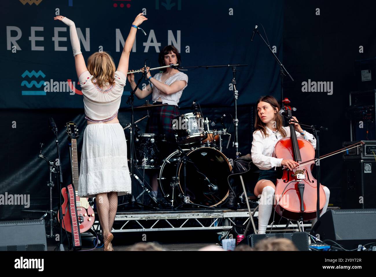 THE NEW EVES, CONCERT, 2024: Violet Farrer dancing, Ella Russell flute ...