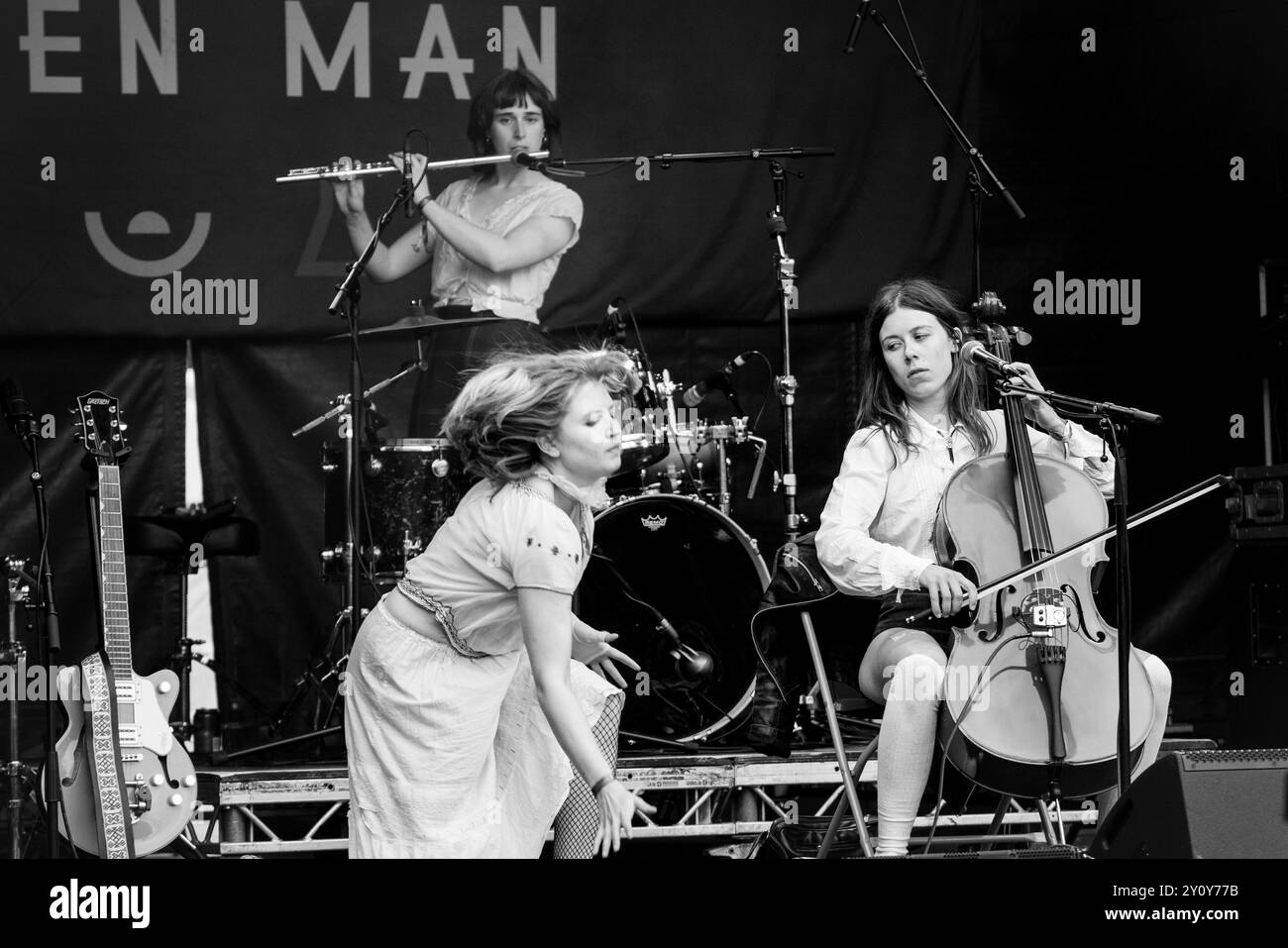 THE NEW EVES, CONCERT, 2024: Violet Farrer dancing, Ella Russell flute ...