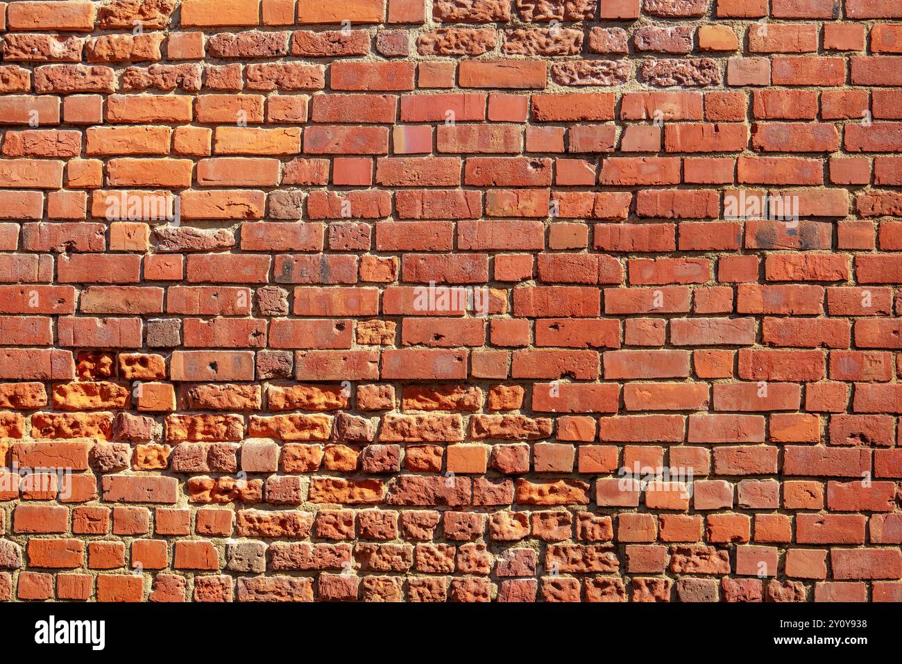 High-Resolution Texture of a Classic Red Brick Wall in Stretcher Bond ...