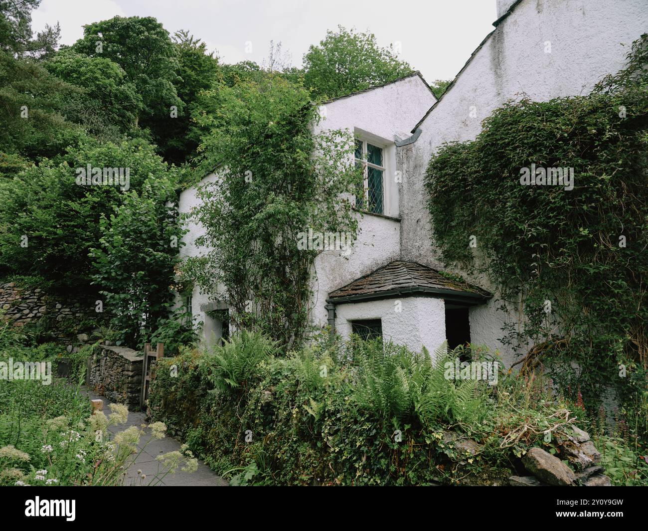 Dove Cottage the home of William Wordsworth in Grasmere in the Lake ...