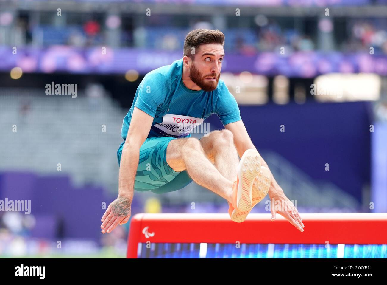 Neutral Paralympic Athletes' Khetag Khinchagov in action during the Men ...