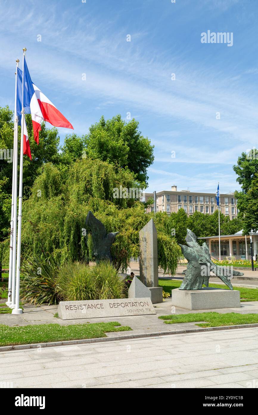 Normandy french resistance monument hi-res stock photography and images ...