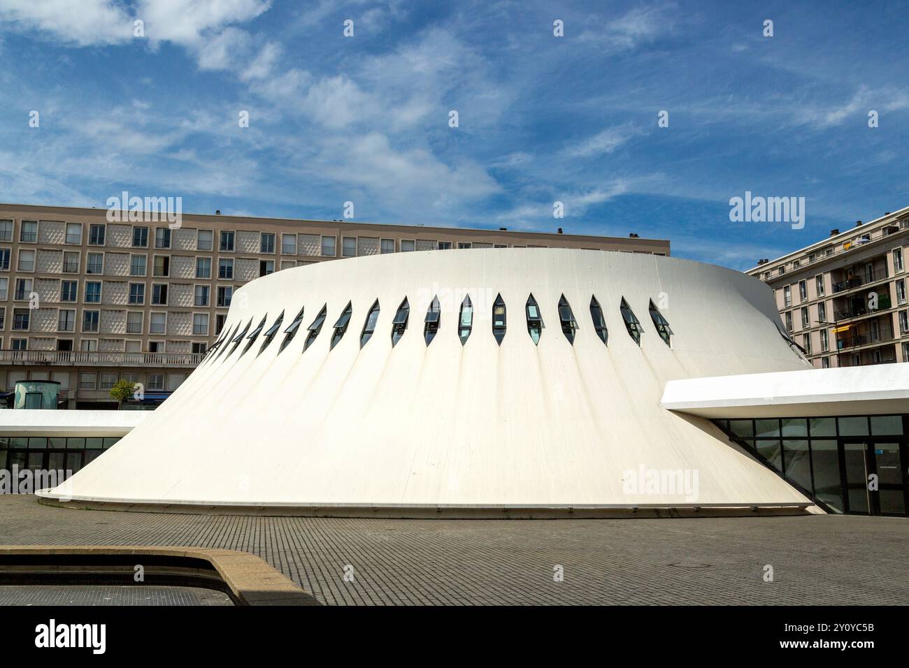 Le Volcan (the volcano), a public concert hall designed by Brazilian ...