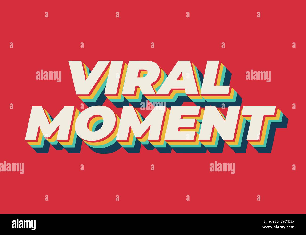 Viral moment. Text effect design for advertising or social media needs ...
