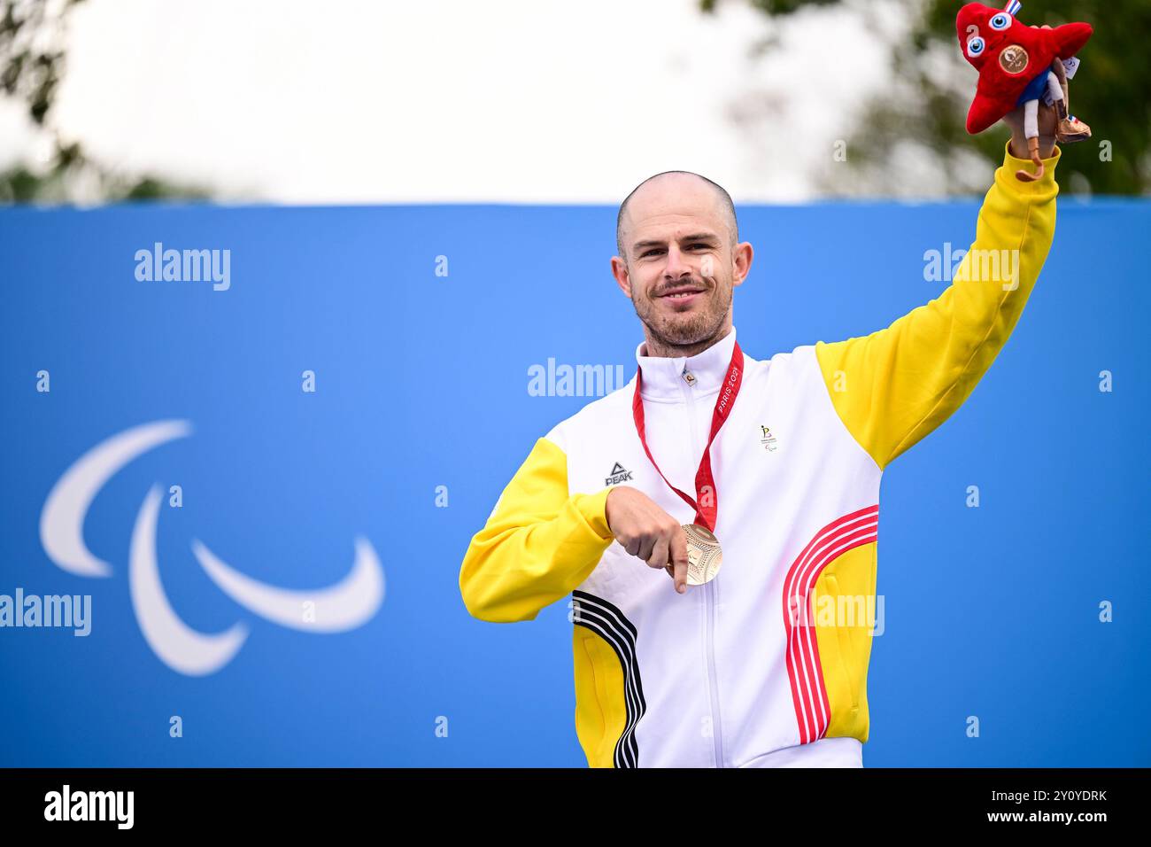 Paris, France. 04th Sep, 2024. Bronze medalist Belgian Paralympian ...