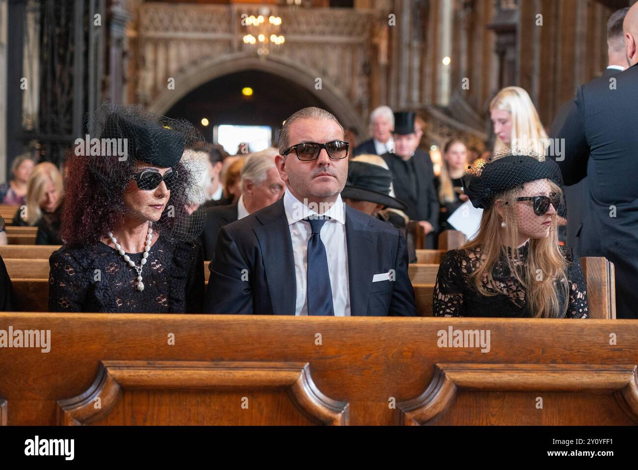 Richard Lugner funeral, farewell and memorial service, Holy Mass, St ...