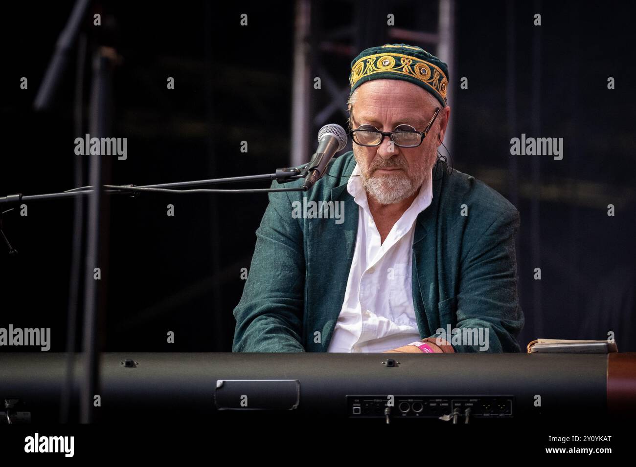 Trondheim, Norway. 17th, August 2024. The Norwegian pop band Tre Små Kinesere perferms a live ...