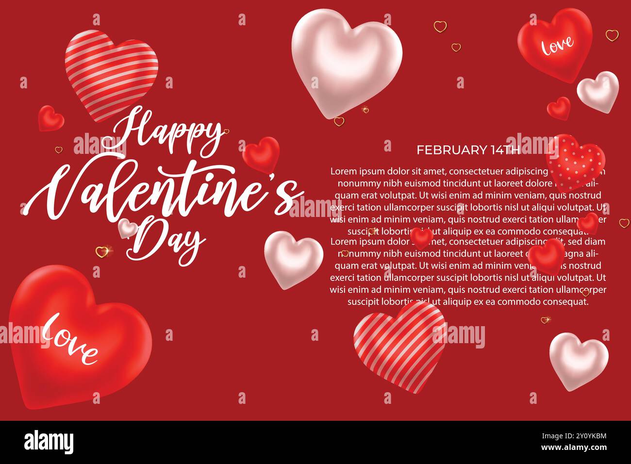 Happy valentine's day card, valentine's day banner, happy valentines ...