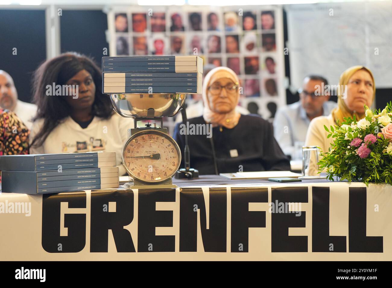 The final report published by the Grenfell Tower Inquiry at a press ...