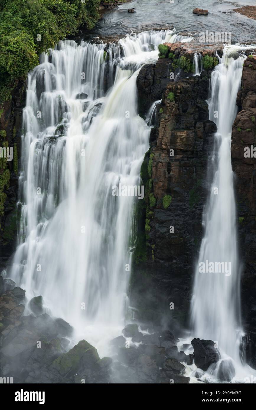 Iguazu Falls National Park in Argentina, as viewed from Brazil. A ...