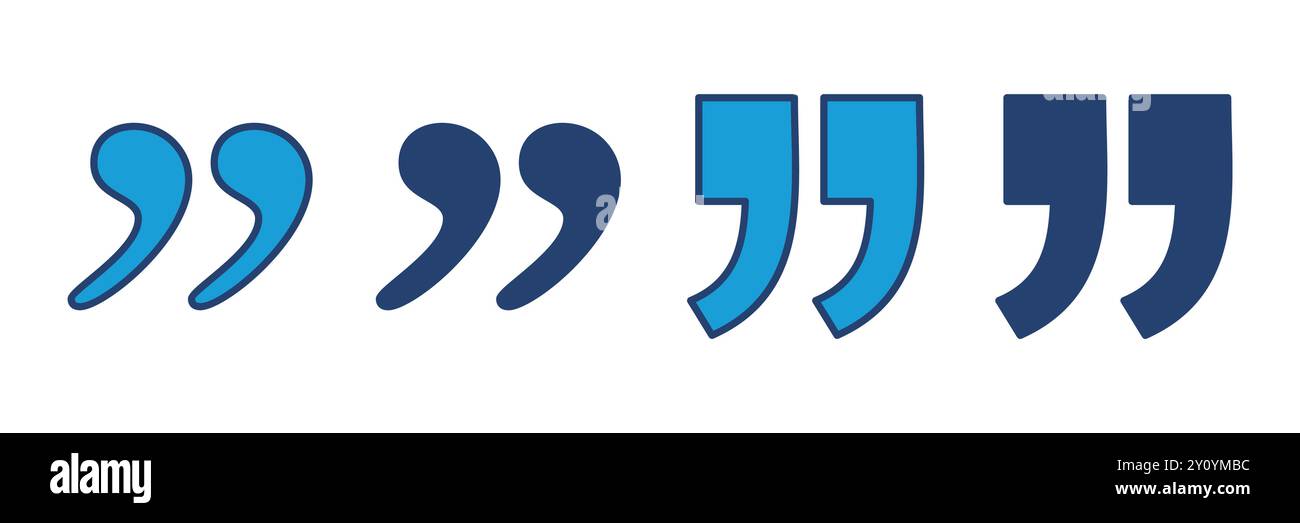 Quote icon vector. Quotation mark symbol Stock Vector Image & Art - Alamy