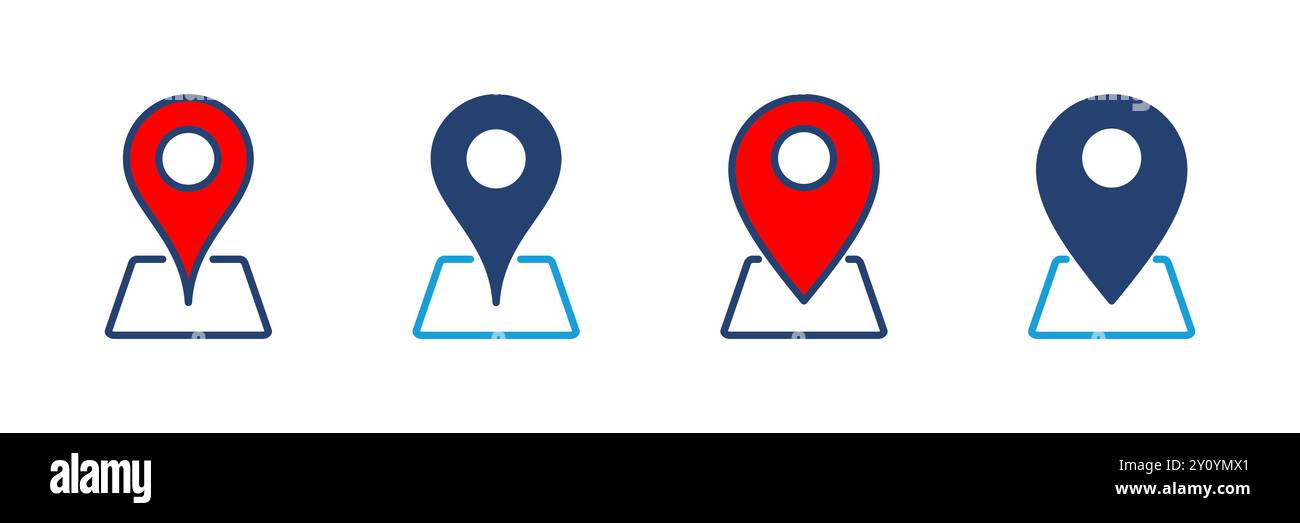 Pin icon vector. Location icon vector. destination icon. map pin Stock ...