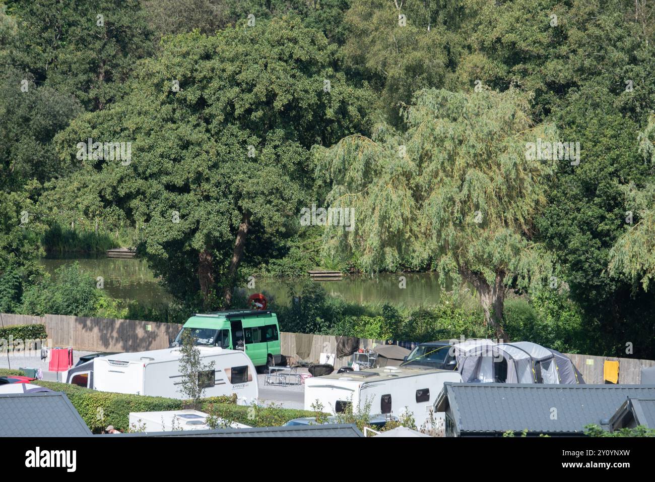 Caravan holiday park at Cofton in Dawlish, Devon with a view of the ...