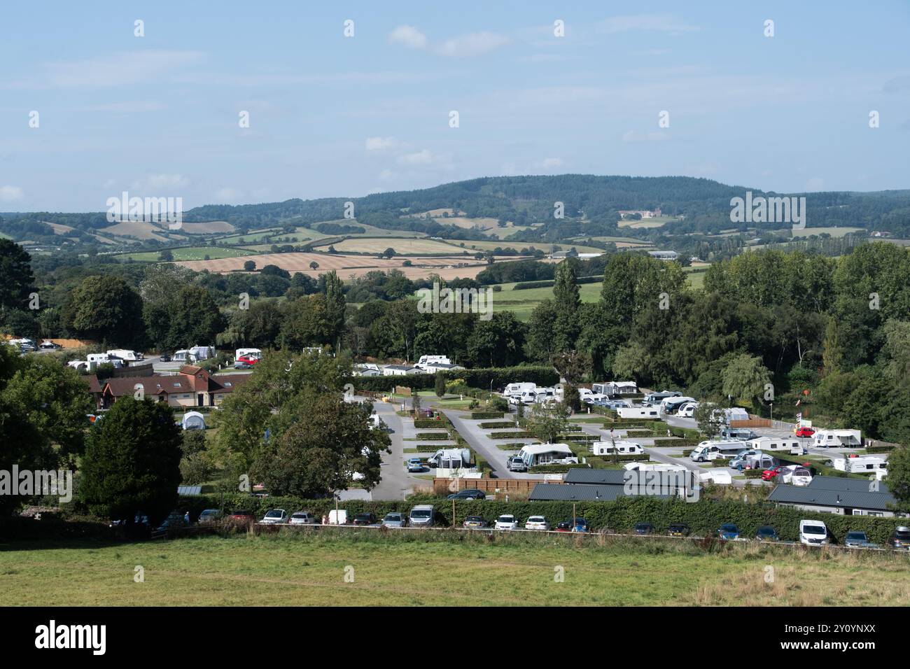 Caravan holiday park at Cofton in Dawlish, Devon Stock Photo - Alamy