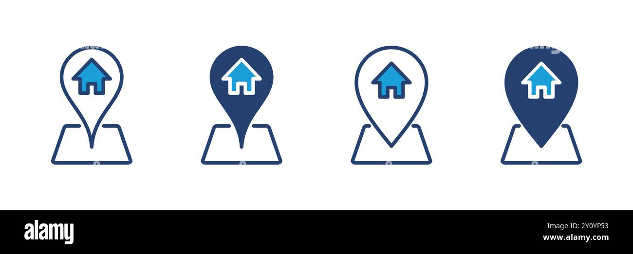 address icon vector. home location icon vector Stock Vector Image & Art ...