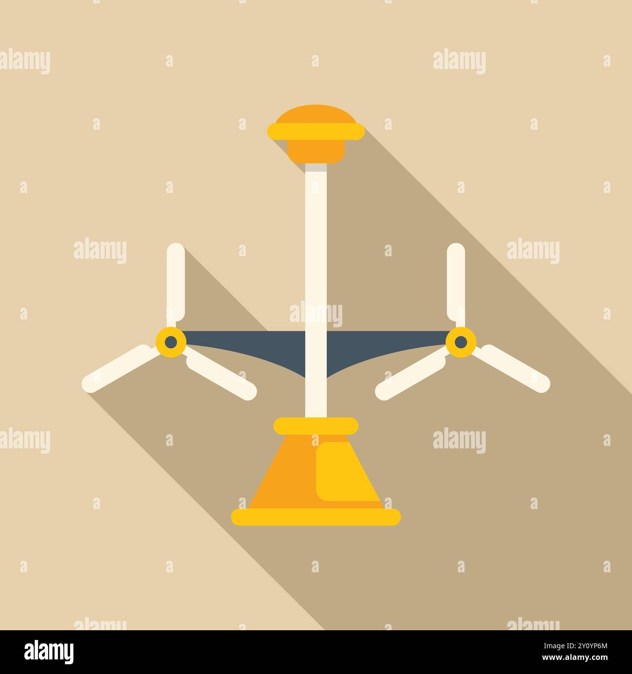 Wind power plant with rotating blades generating electricity Stock ...