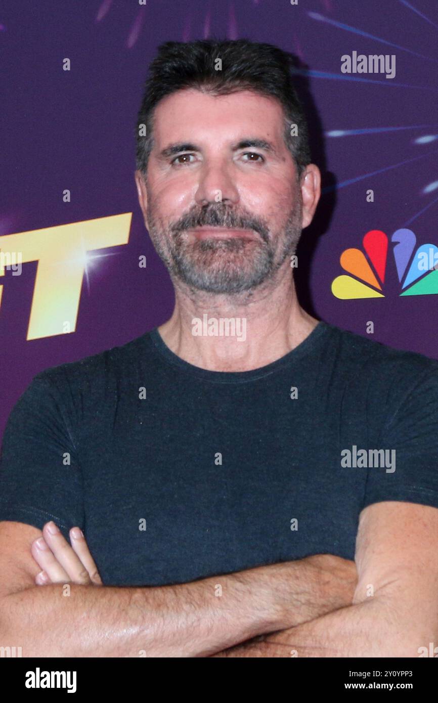 Pasadena, USA. 3, September, 2024. Pictured left to right, Simon Cowell ...