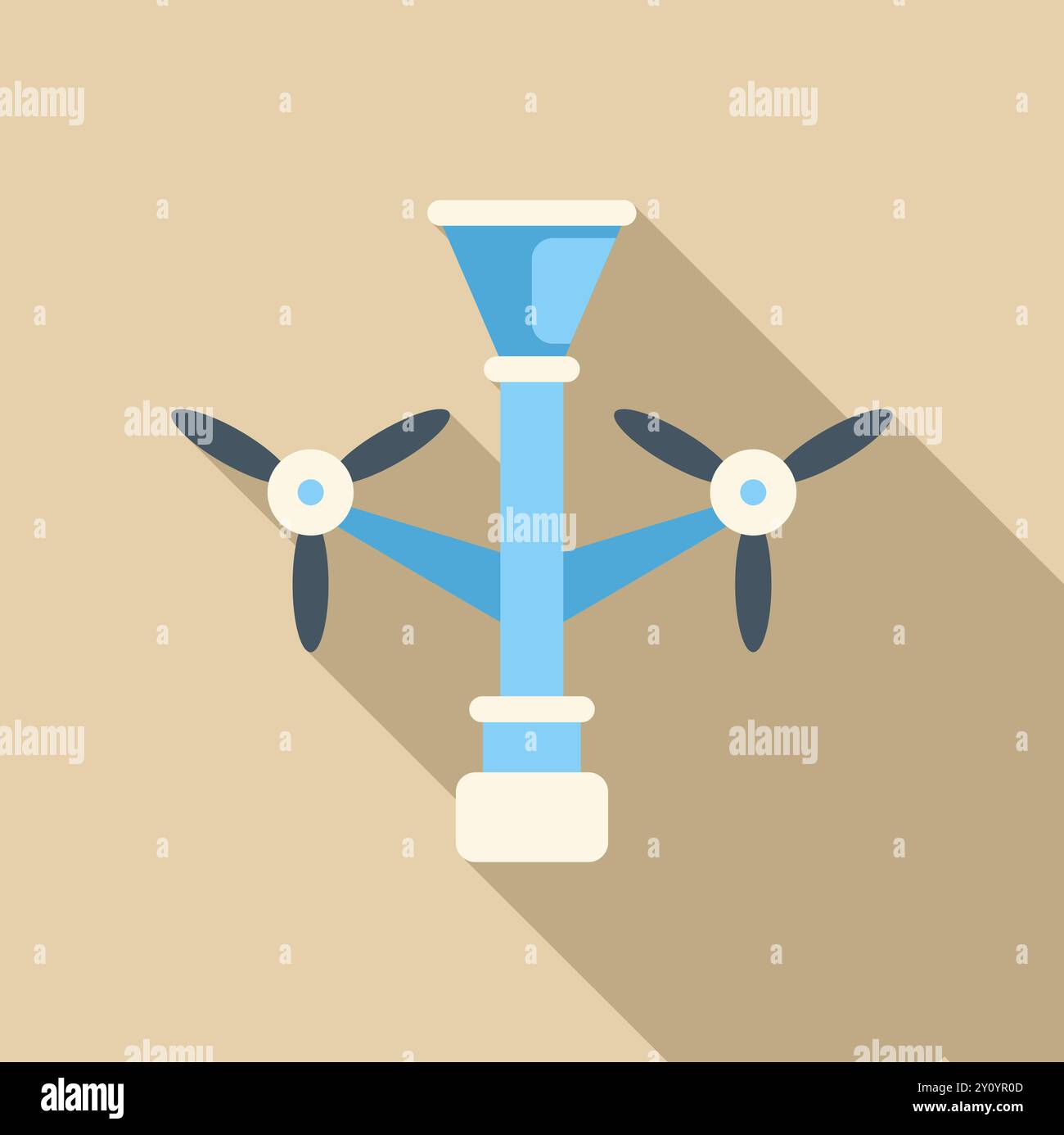 Double wind turbine generating clean energy, a sustainable solution for ...