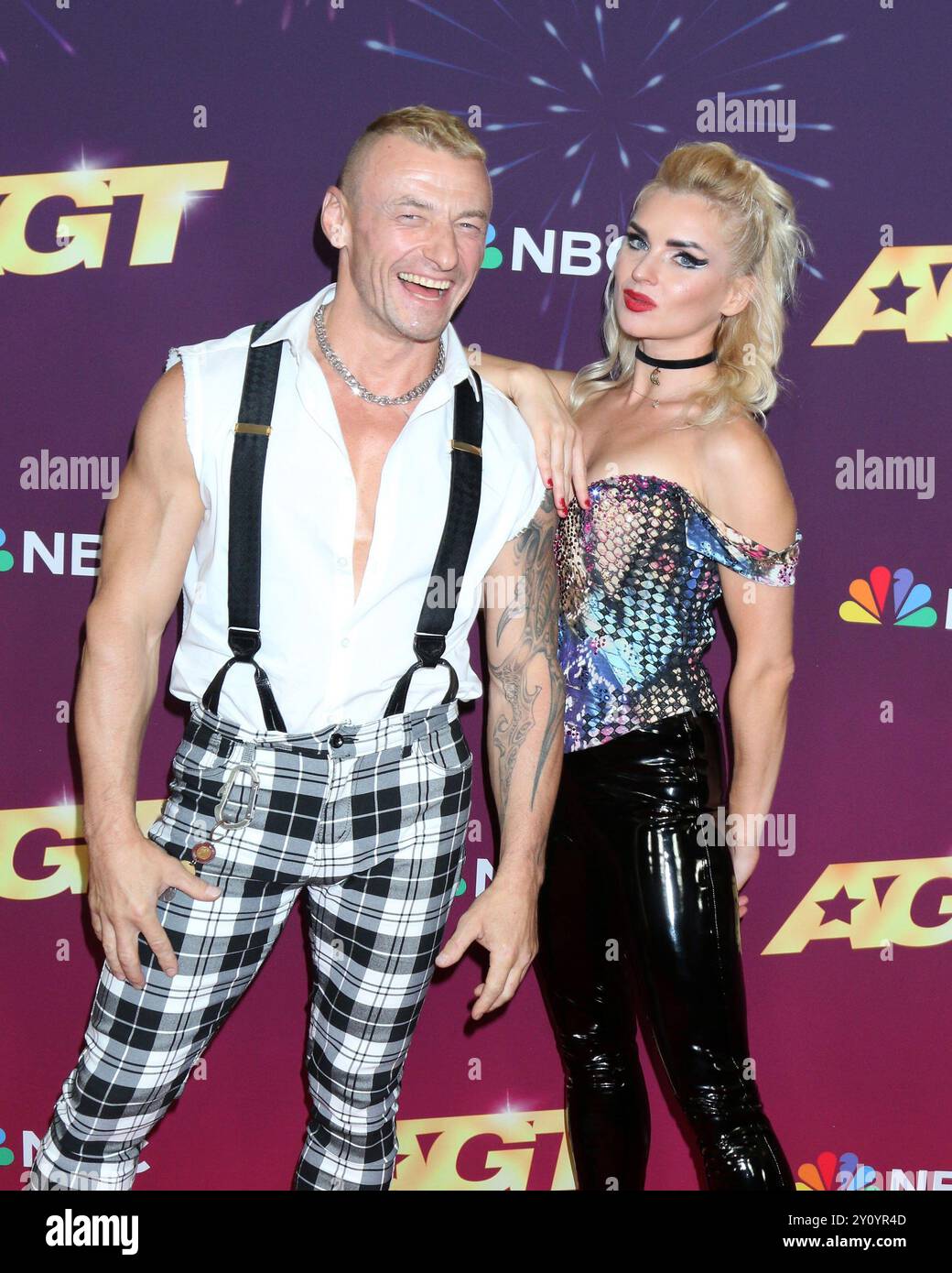 Illya Strakhov, Anastasiia Strakhov at arrivals for AMERICA'S GOT ...