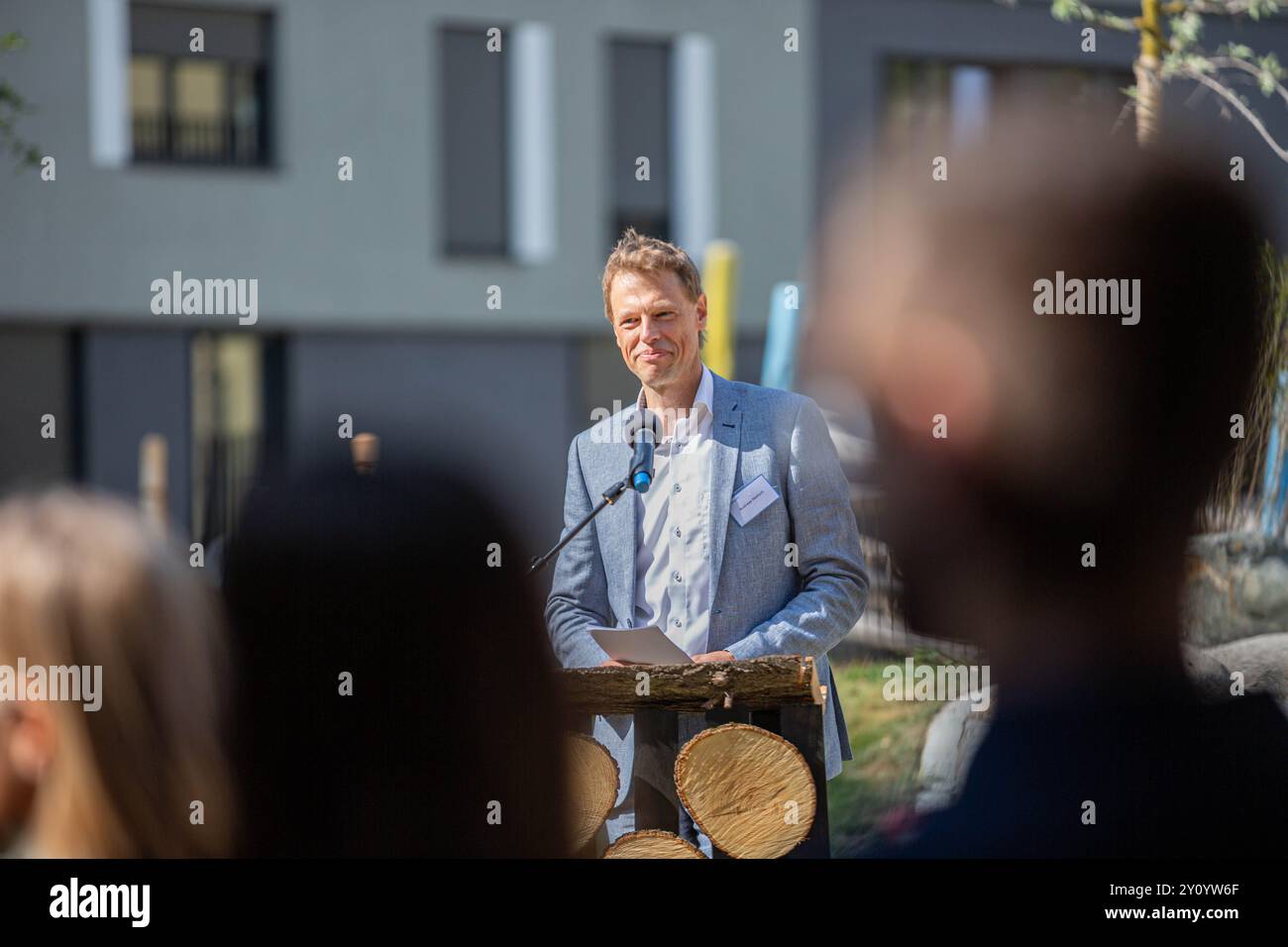 Munich, Germany. 04th Sep, 2024. Stadibau managing director Andreas ...