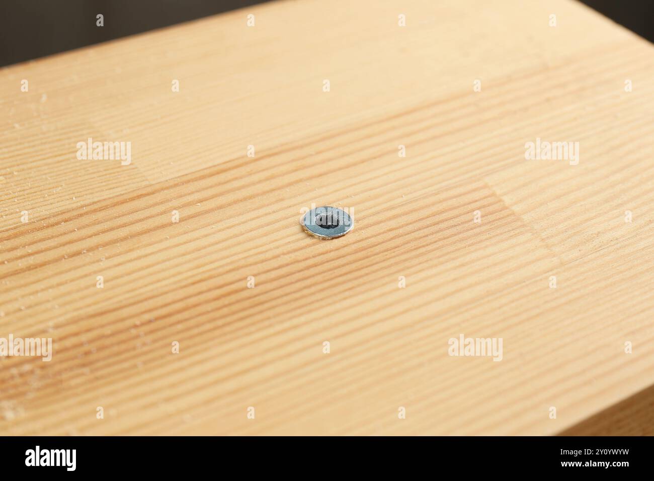 Screw in wooden plank screwdriver hi-res stock photography and images ...