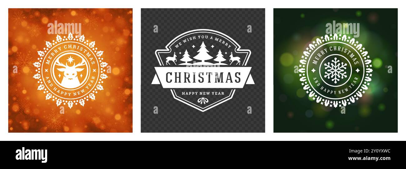 Christmas holiday symbols design Stock Vector Images - Alamy