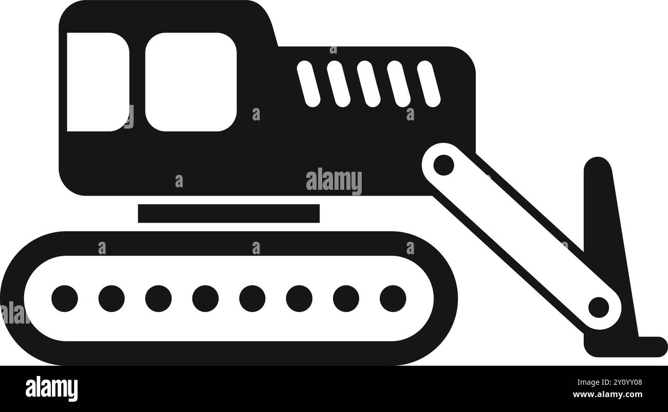 Boom bucket excavator digging Black and White Stock Photos & Images - Alamy