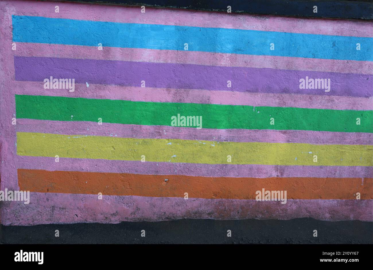 Colorful concrete wall texture background in bright color painting ...