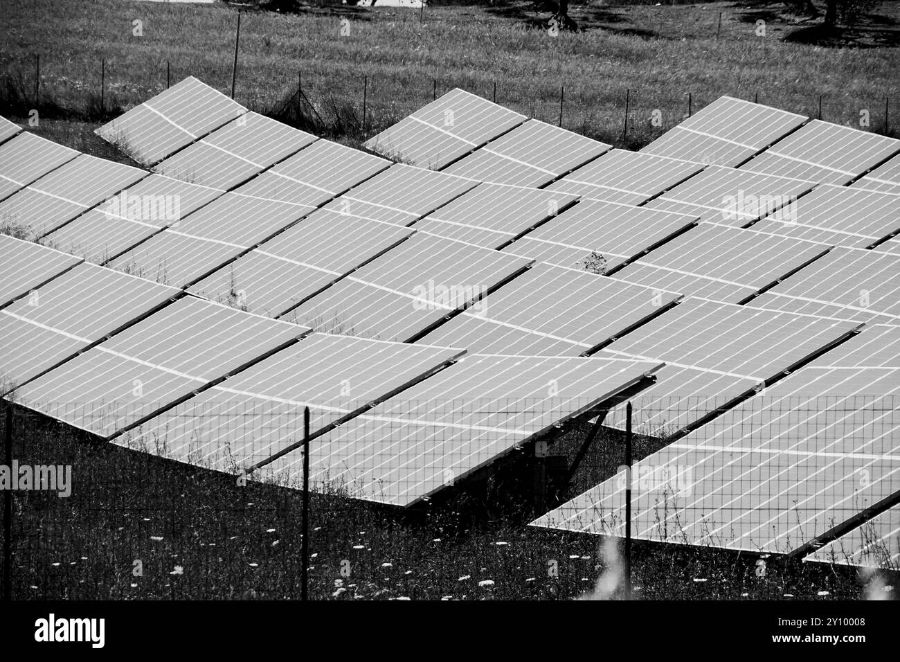 Examples of eco-sustainable energy production, photovoltaic panels and ...